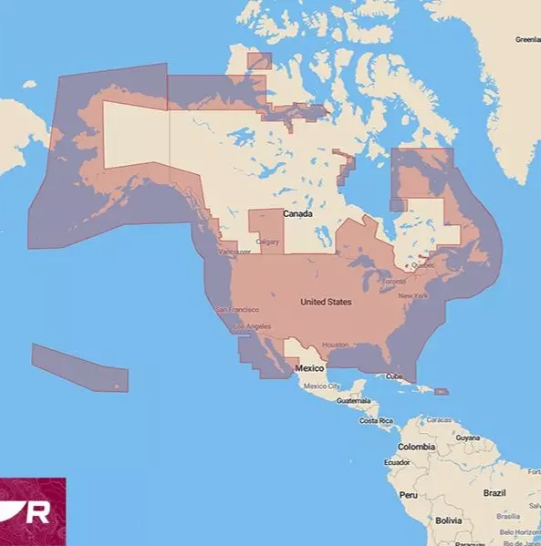 North America | LightHouse Charts | Nautical Charts | Raymarine