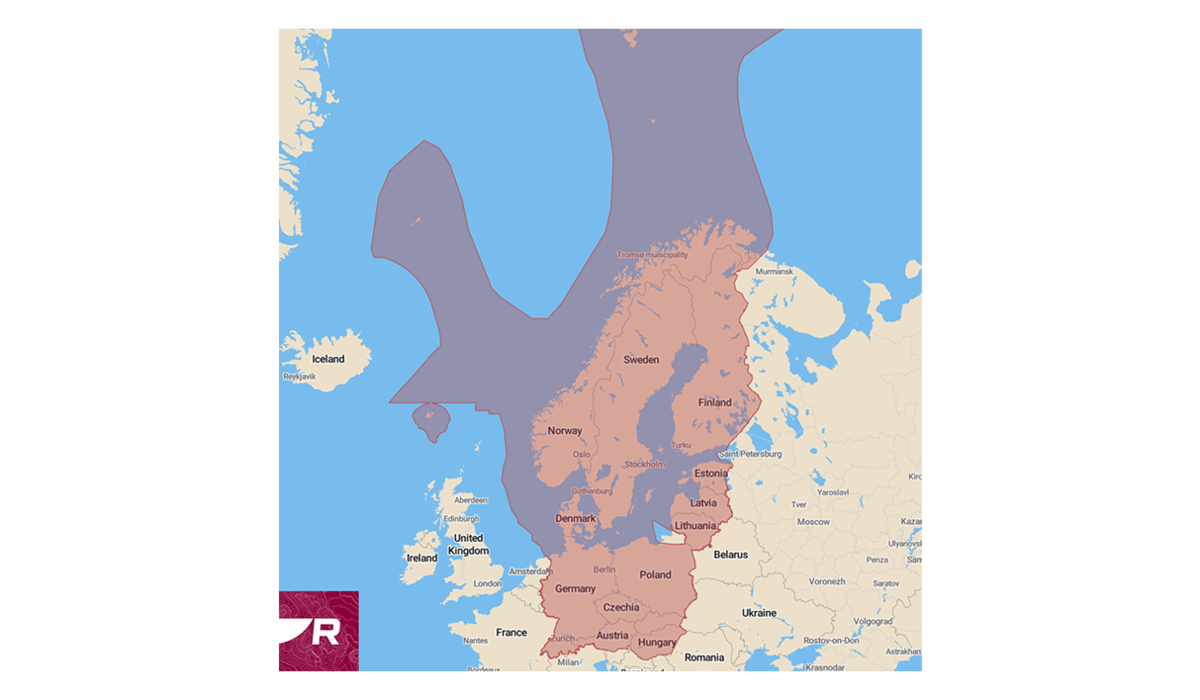 Northern Europe | LightHouse Charts | Nautical Charts | Raymarine
