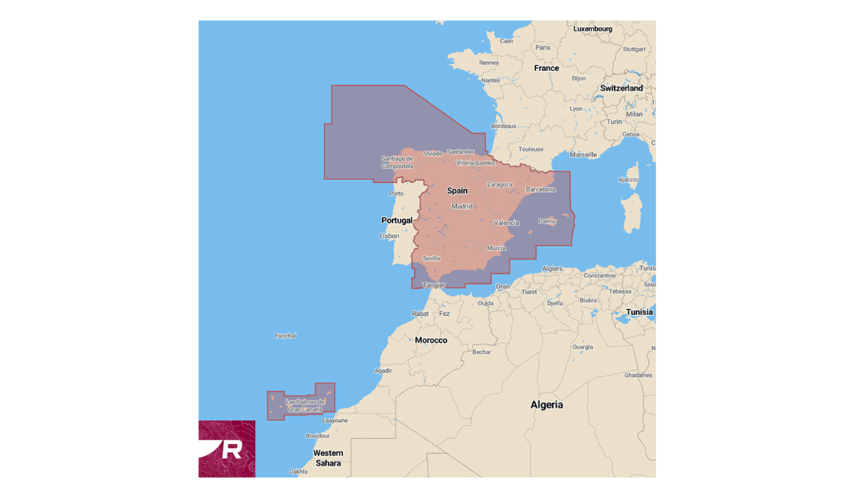 Spain | LightHouse Charts | Nautical Charts | Raymarine