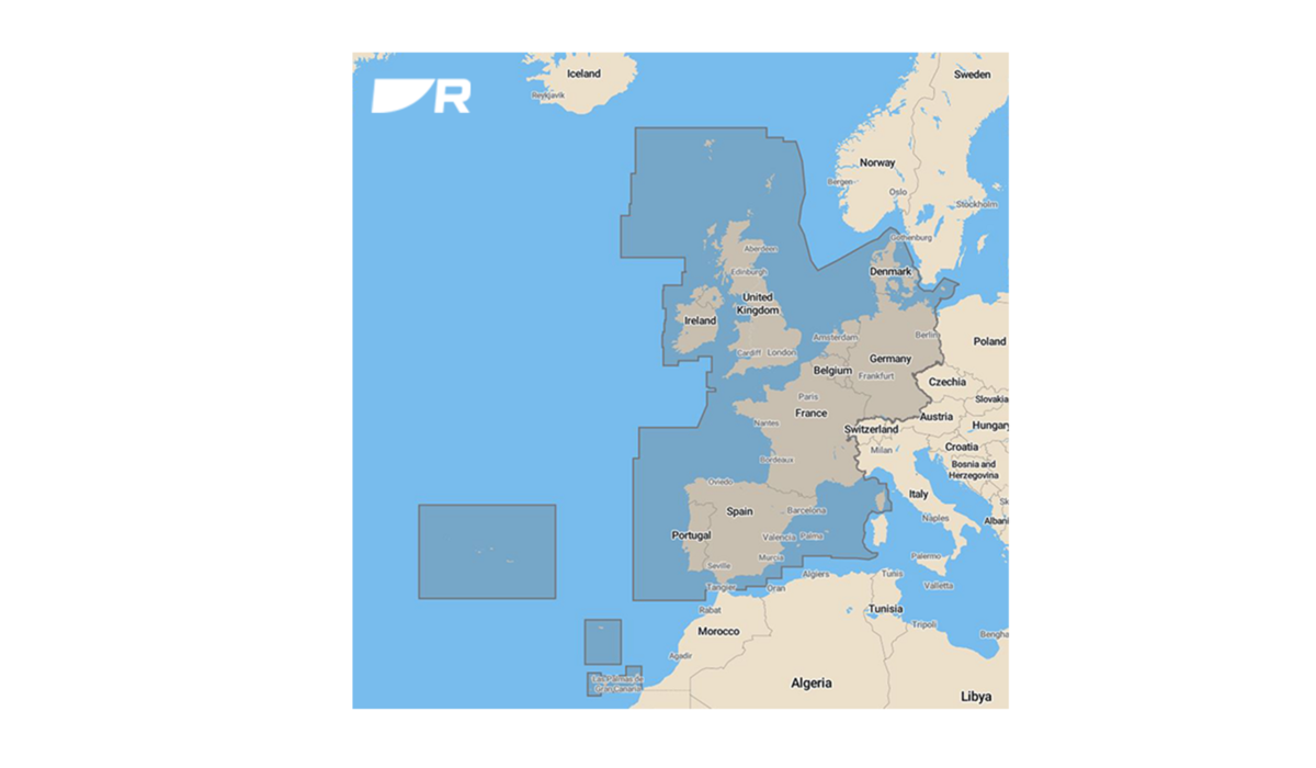 Western Europe | LightHouse Charts | Nautical Charts | Raymarine